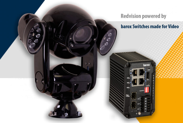 Barox Ethernet PoE switches approved to power Redvision – Benchmark