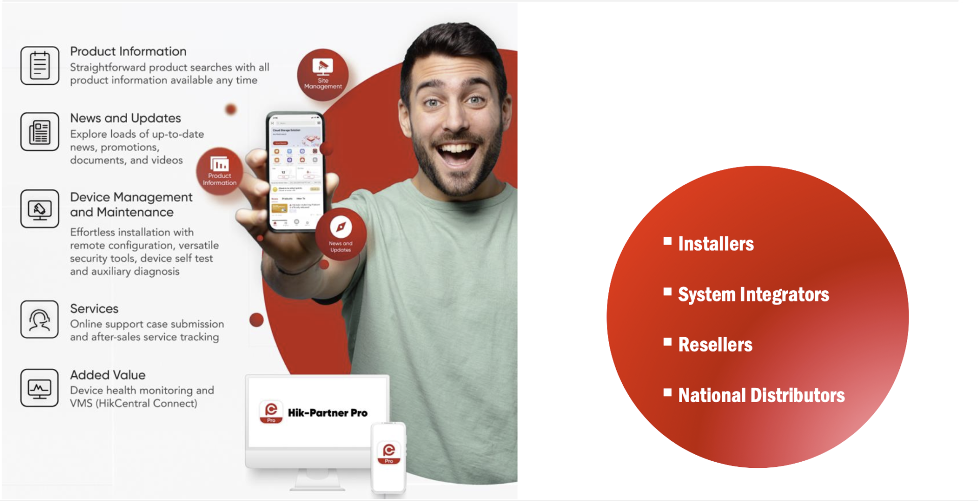 Work faster with customisable quotes and more on the Hik-Partner Pro ...