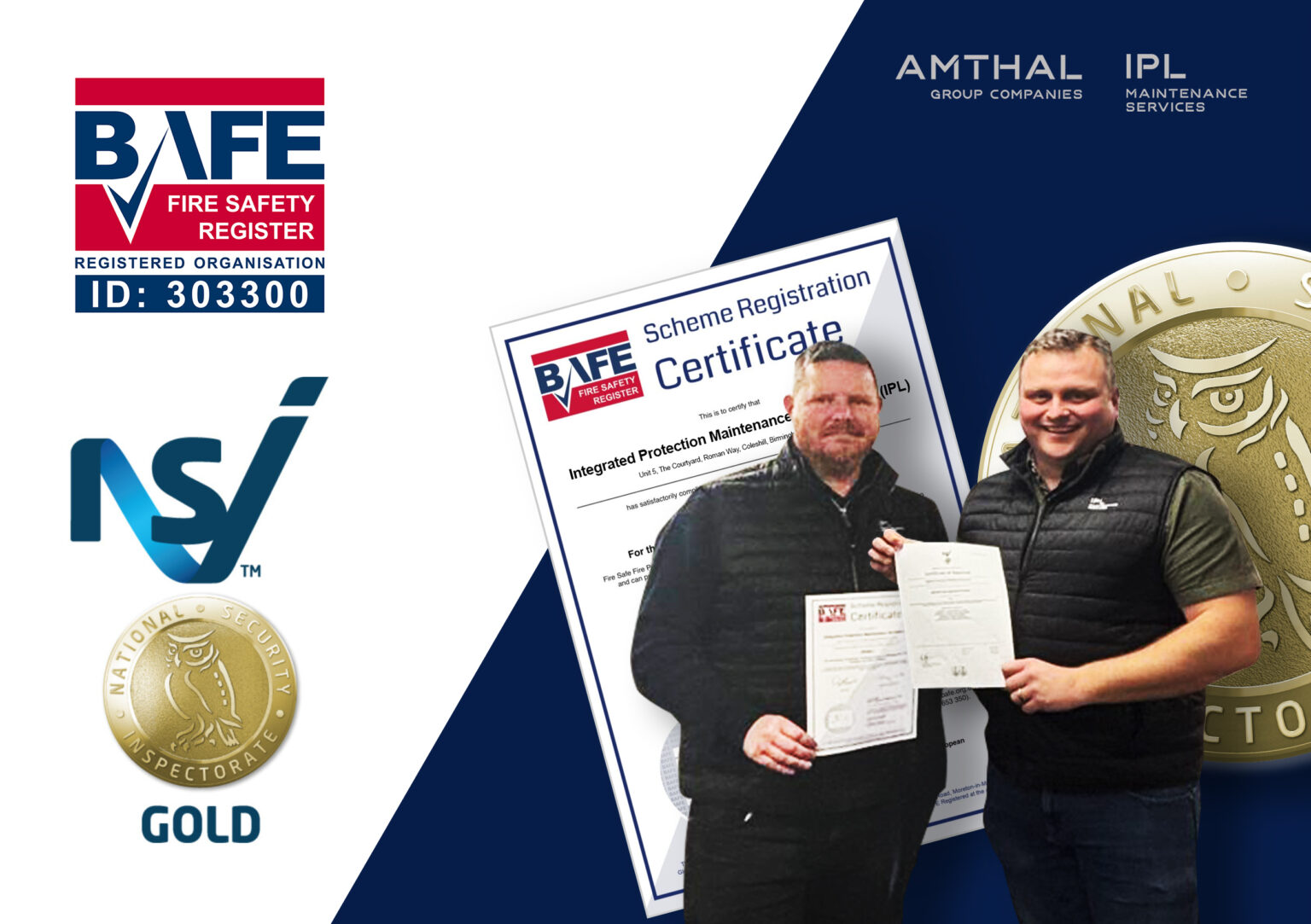 IPL receives BAFE and NSI Gold Certifications – Benchmark